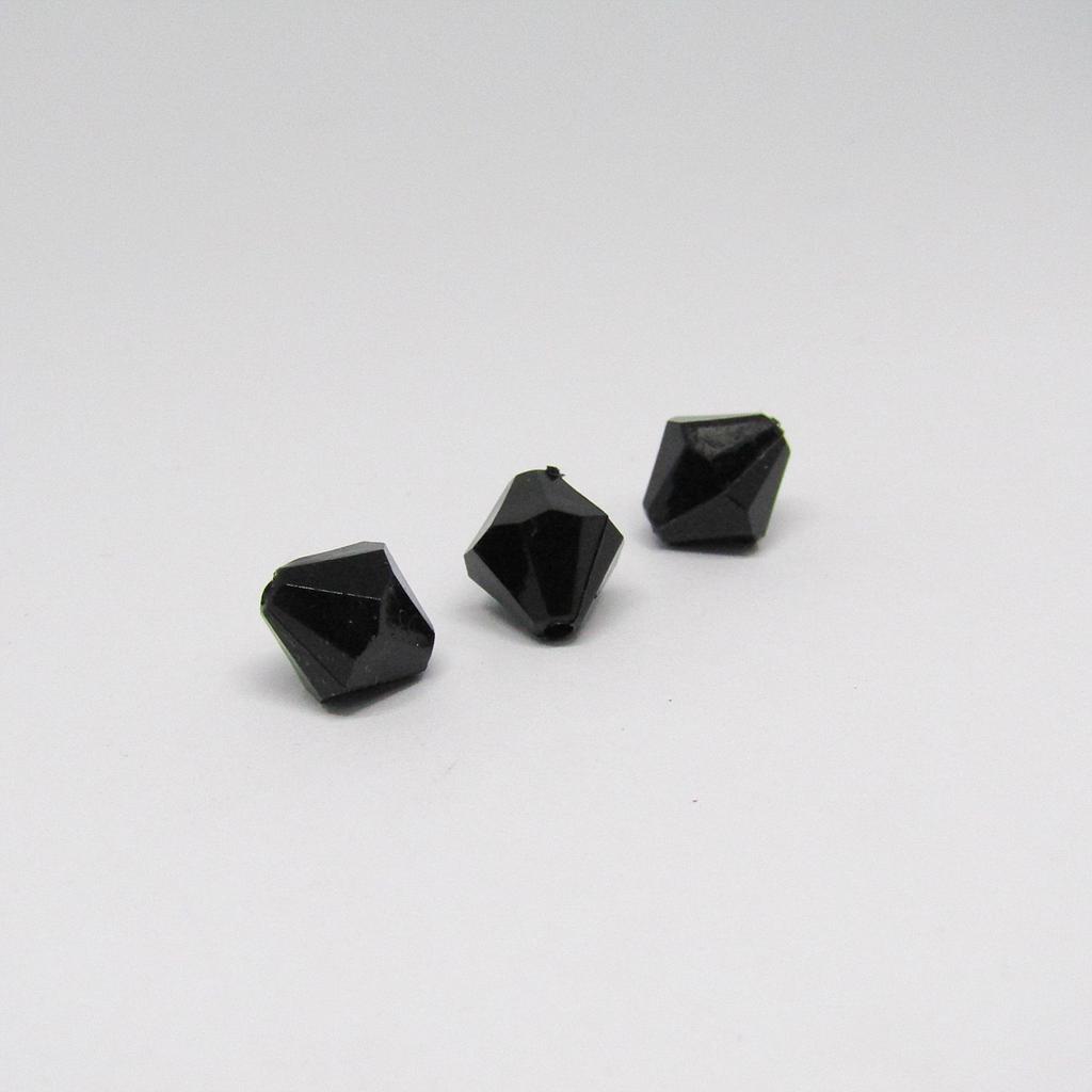 ACRILICO ROMBO 10MM NEGRO | D'Perlas